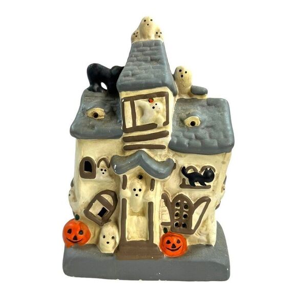 Accents | Vintage Halloweenhaunted House Cottage Decor Light Electric ...